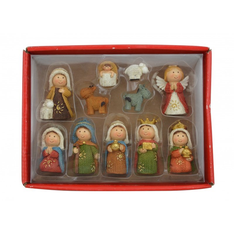2.5" NATIVITY SET W/ BLISTER BOX - San Francis
