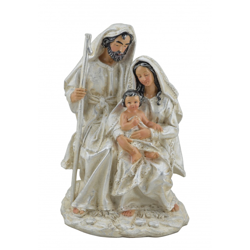 HOLY FAMILY SCENE 9.25" - San Francis