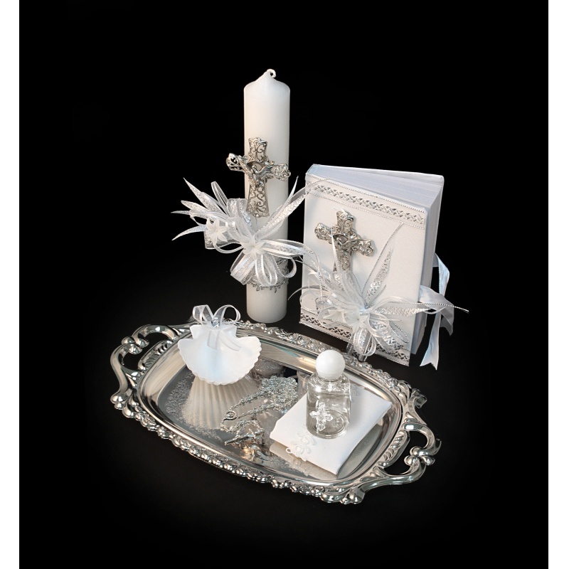 BAPTISM GIFT SET SILVER ENGLISH - San Francis